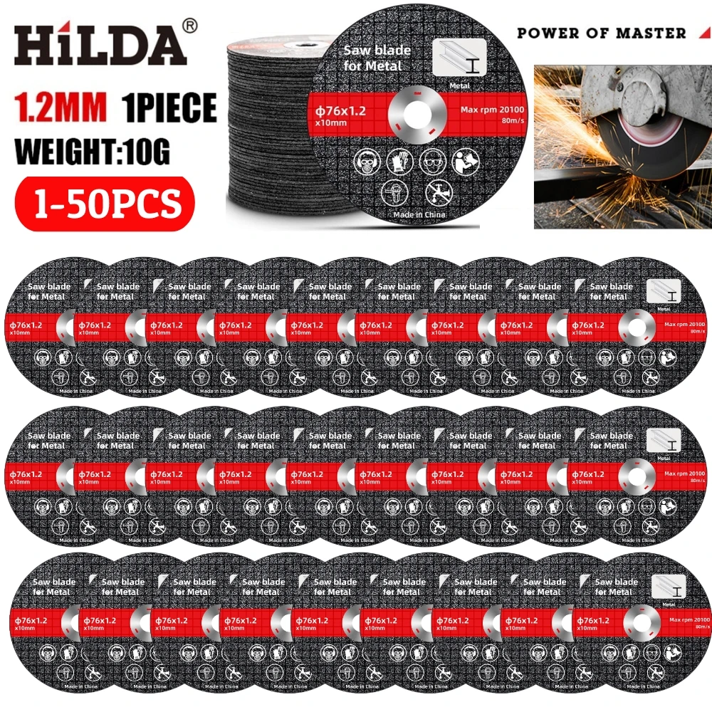 1-50PC 76mm Saw Blade Metal Cutting Discs Sanding Grinding Cut Off ...