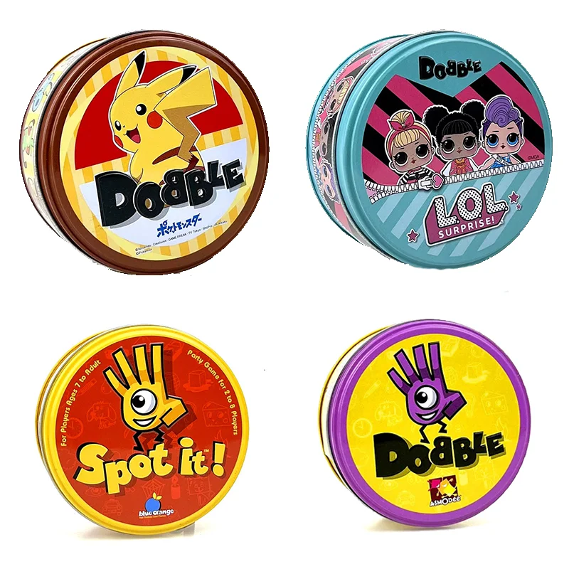 Pokemon Pikachu Hobby Spot It Cartoon Dobble Jogo de Tabuleiro Camping ...