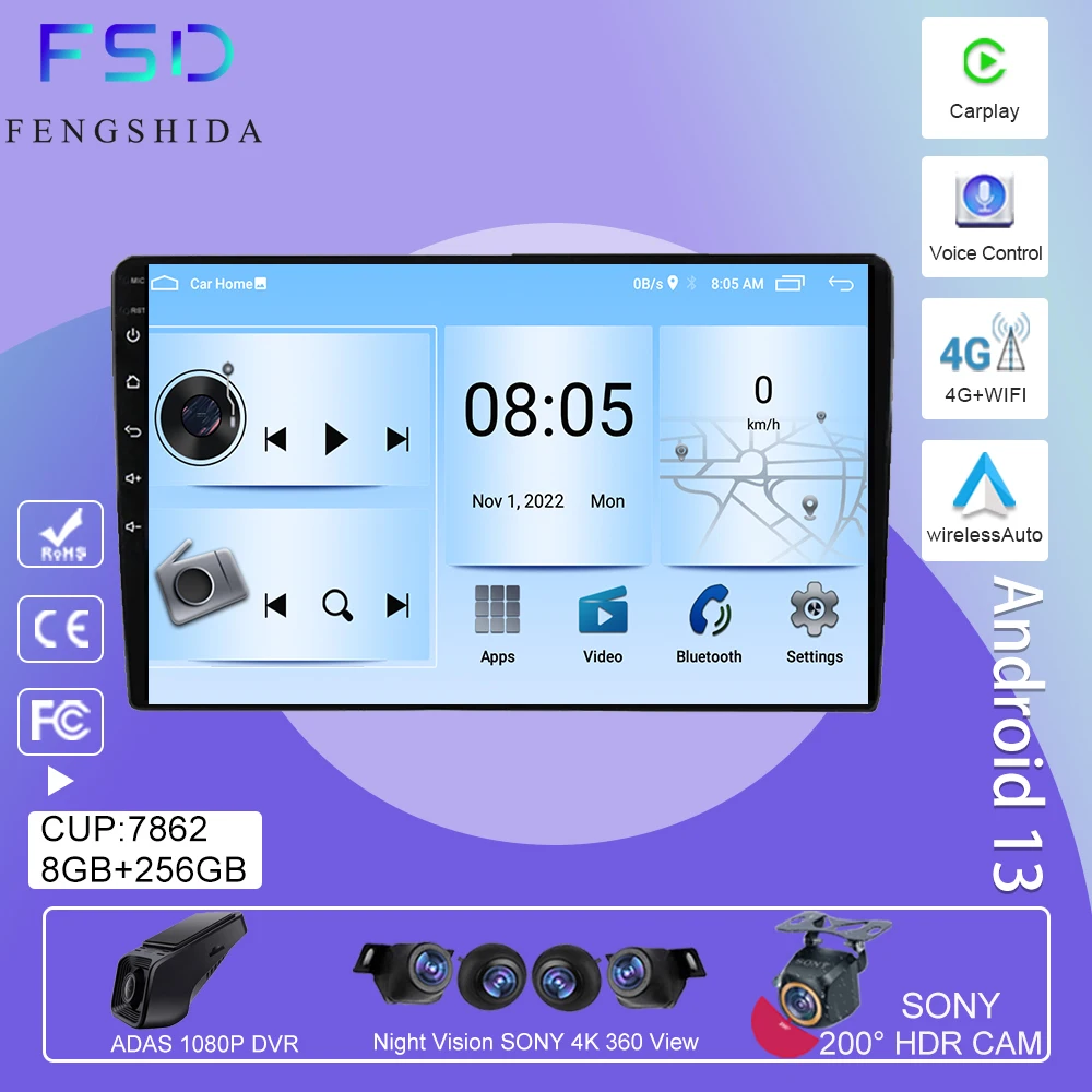 Android-Auto-For-Universal-Car-Radio-Multimedia-High-performance-CPU ...