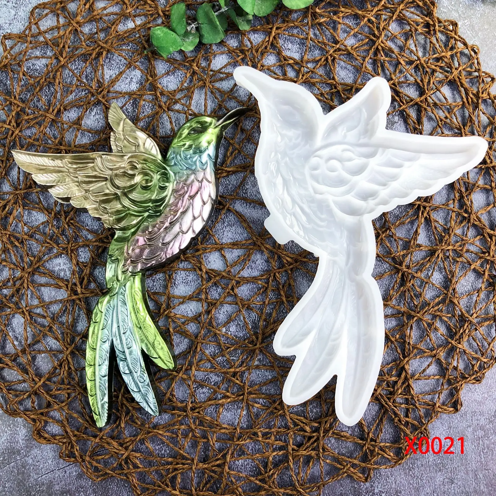 DIY Ornaments Silicone Mold Spiritual Flying Birds Wall Desktop ...
