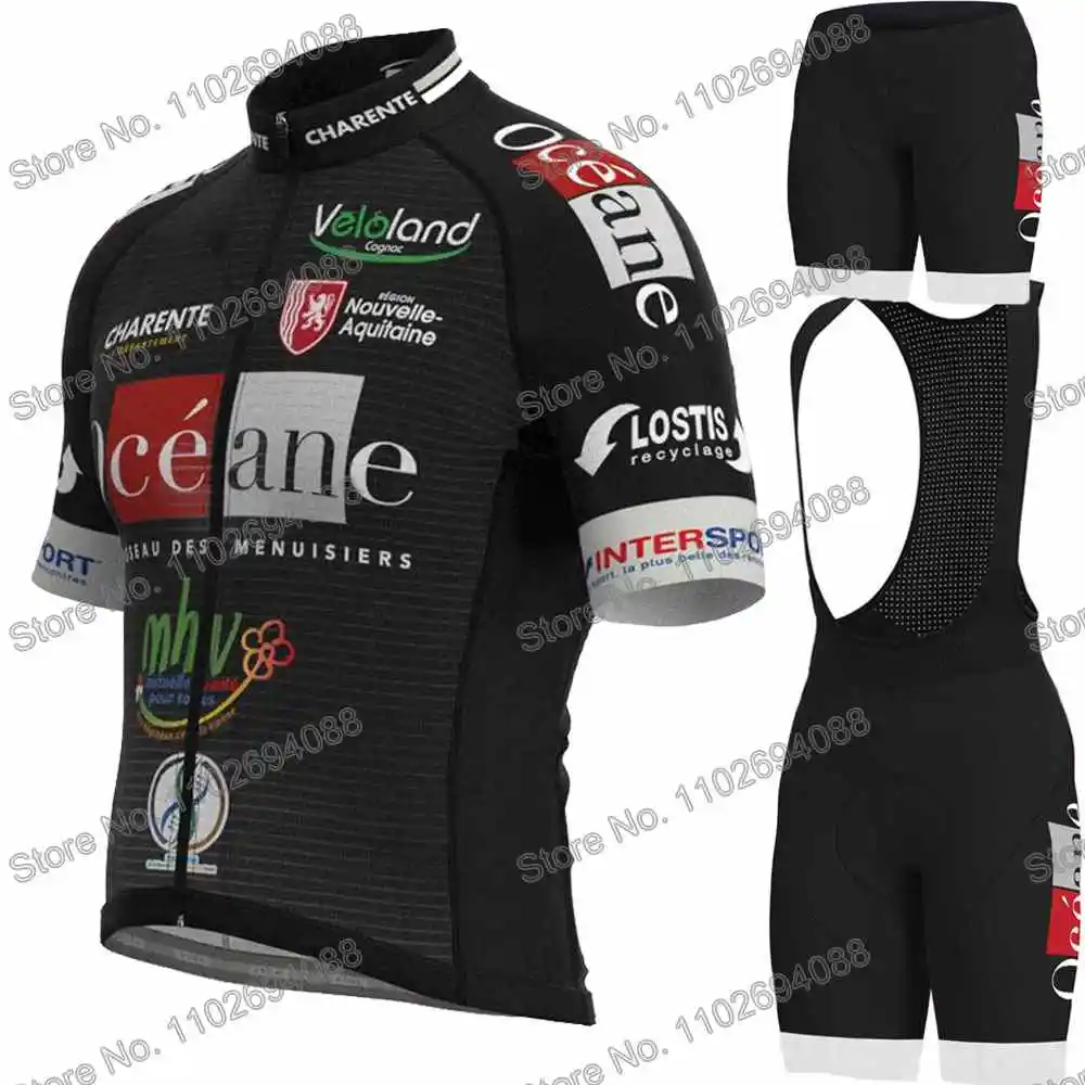 2023 OCEANE TOP 16 France Cycling Jersey Set Summer Cycling Clothing ...