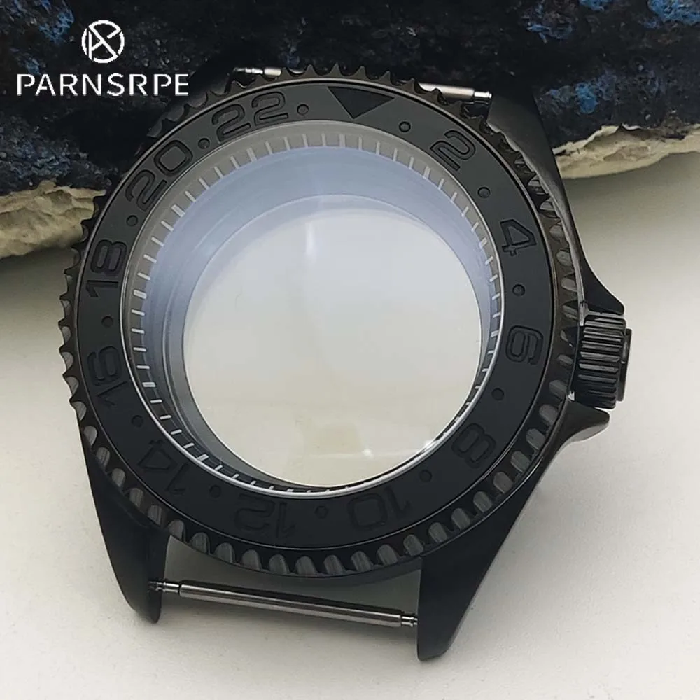 42mm-Men-s-Mechanical-Watch-Case-Accessories-PVD-Black-Case-Sapphire ...