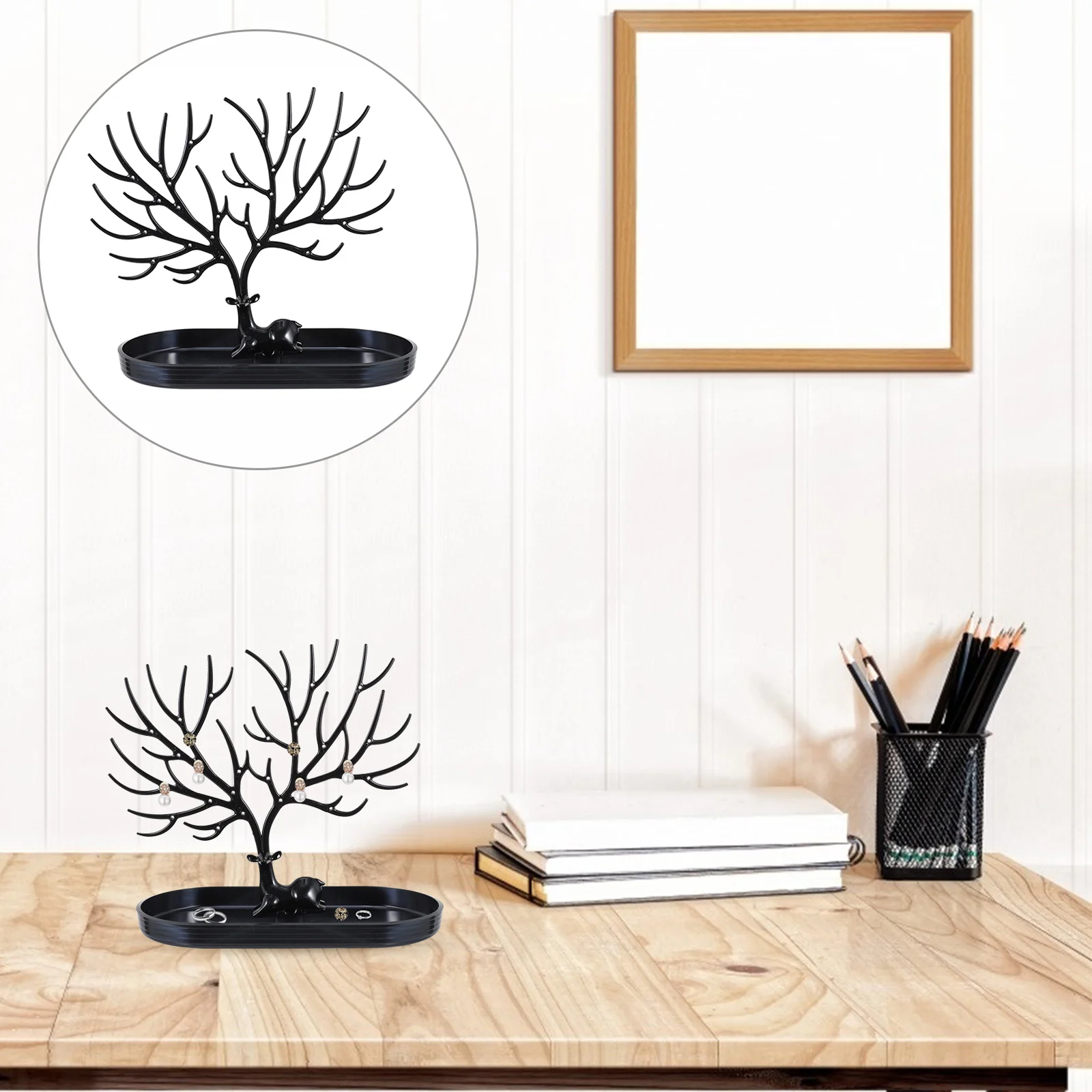 2pcs Ring Necklace Holders Bracelet Storage Racks Jewelry Display ...