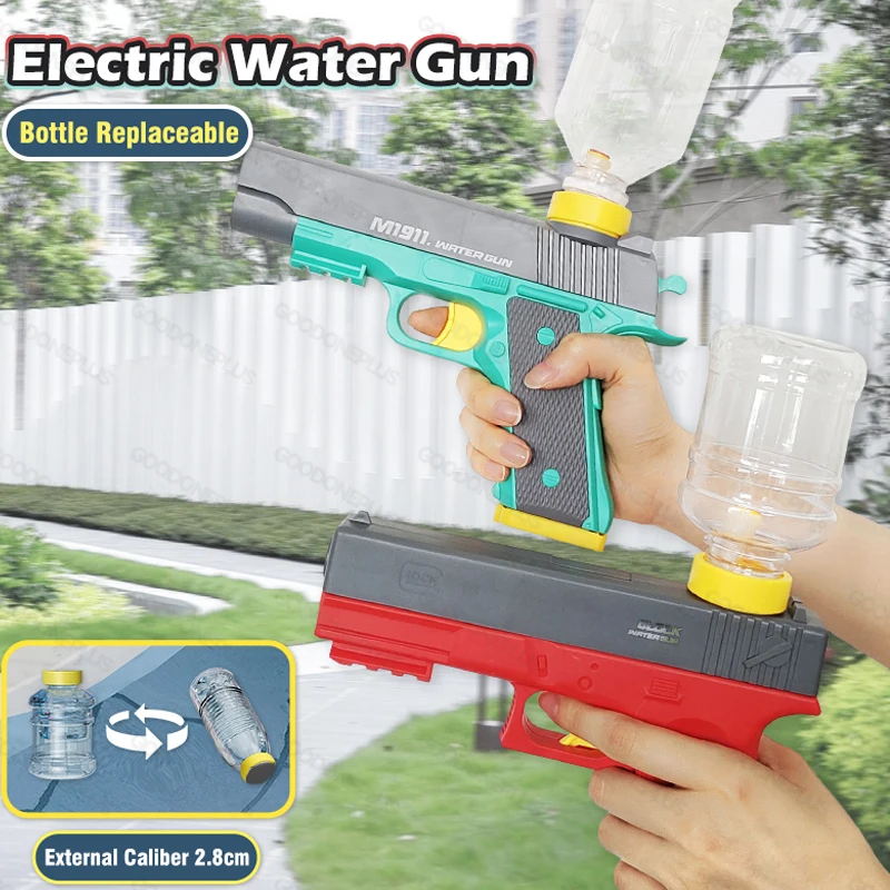 Summer-Electric-Water-Gun-High-Pressure-Large-Bottle-Automatic-Blaster ...