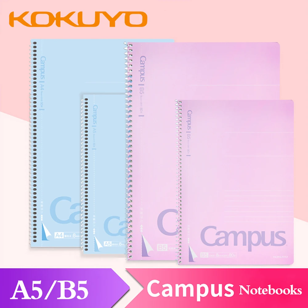 KOKUYO Journal Notebook Campus Coil Notebooks A5/B5 Easy To Tear Line ...