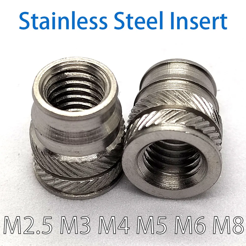 M2-5-M3-M4-M5-M6-M8-Stainless-Steel-Insert-Nut-Heat-Set-Hot-Melt ...