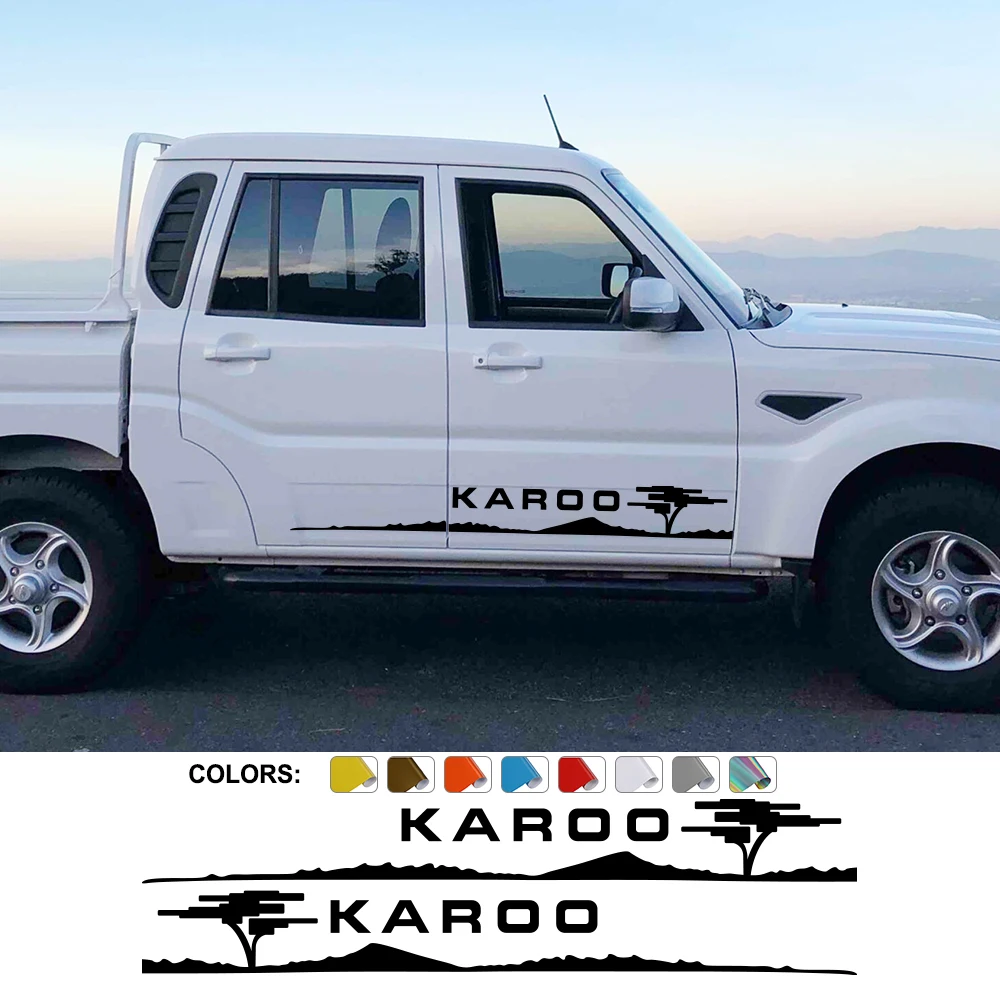Pickup-Door-Side-Skirt-Sticker-Para-Mahindra-Karoo-S6-S10-S11-DC-Truck ...