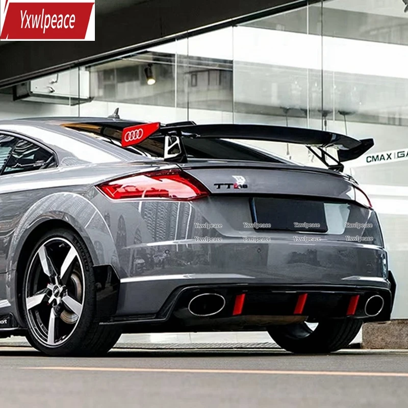 Real Carbon Fiber Rear Spoiler Wing Body Kit Accessories For Audi R8/TT ...