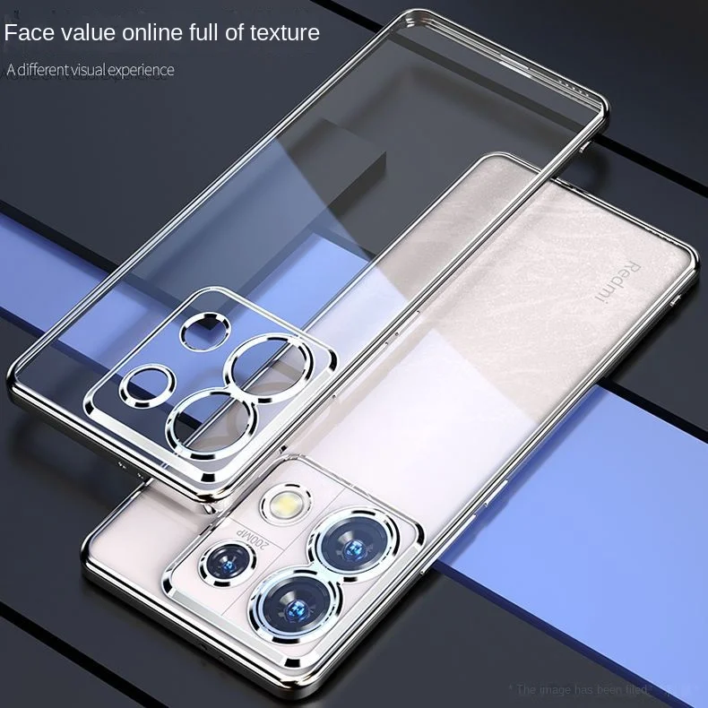 Transparent Plating Slim Protective Soft TPU Case - Back Cover Shell ...
