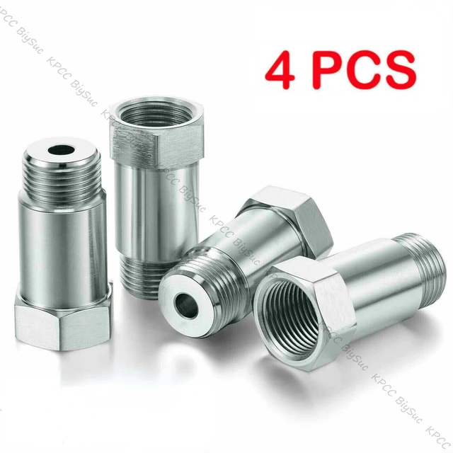 4PCS O2 Sensor Spacer Extender M18x1.5 – 45mm CEL Fix Bung ...