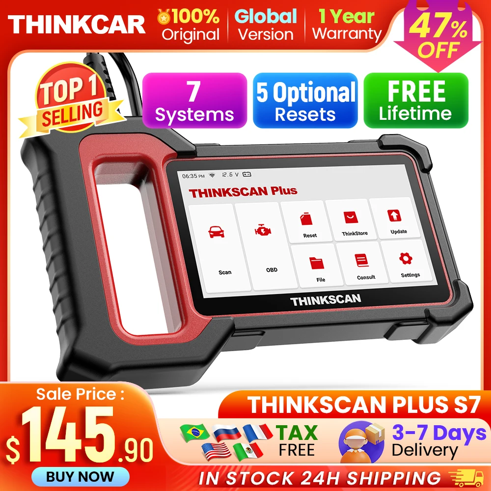 THINKCAR-Thinkscan-Plus-S7-Best-Car-Scanner-OBD2-Scanner-Professional ...