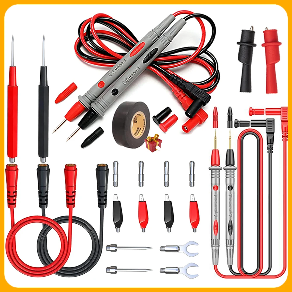 23-IN-1-Multimeter-Test-Leads-Kit-Replacement-Test-Wire-Set-Alligator ...