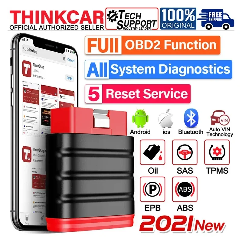 NEW-Thinkcar-Thinksafe-OBD2-Bluetooth-Scanner-Code-Reader-Car-All ...