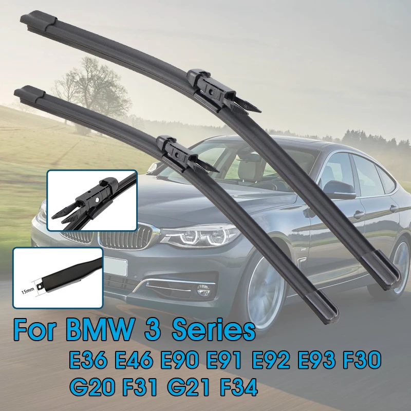 Car Wiper Blades For BMW 3 Series E36 E46 E90 E91 E92 E93 F30 F31 F34 ...