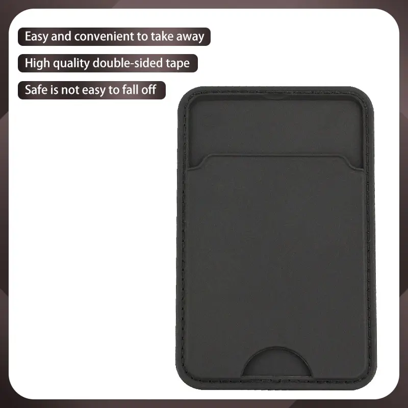 Mobile Phone Leather Card Adhesive | Mobile Phone Adhesive Card Holder ...