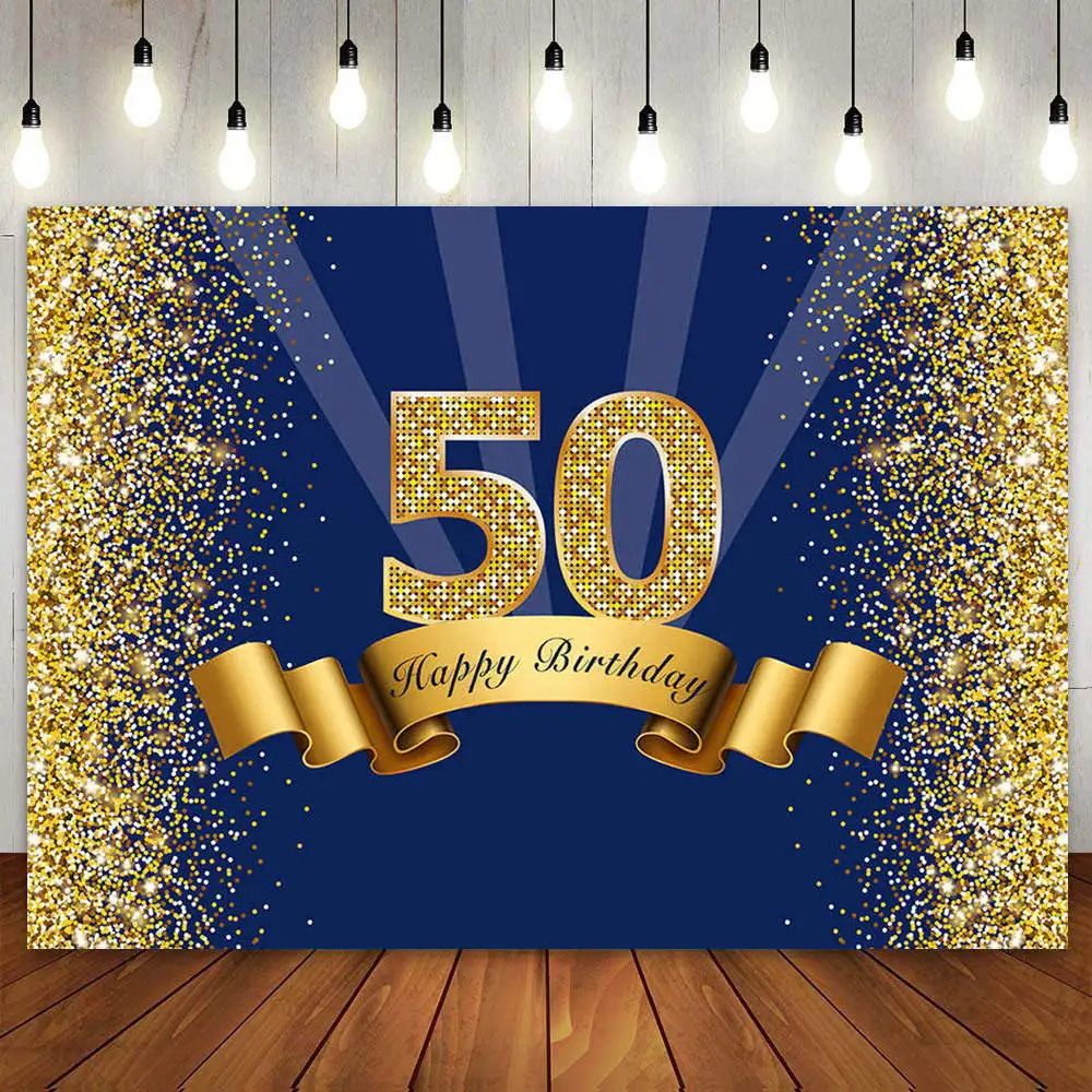 Happy-50th-Birthday-Party-Backdrop-Photography-Background-for-Men-Women ...
