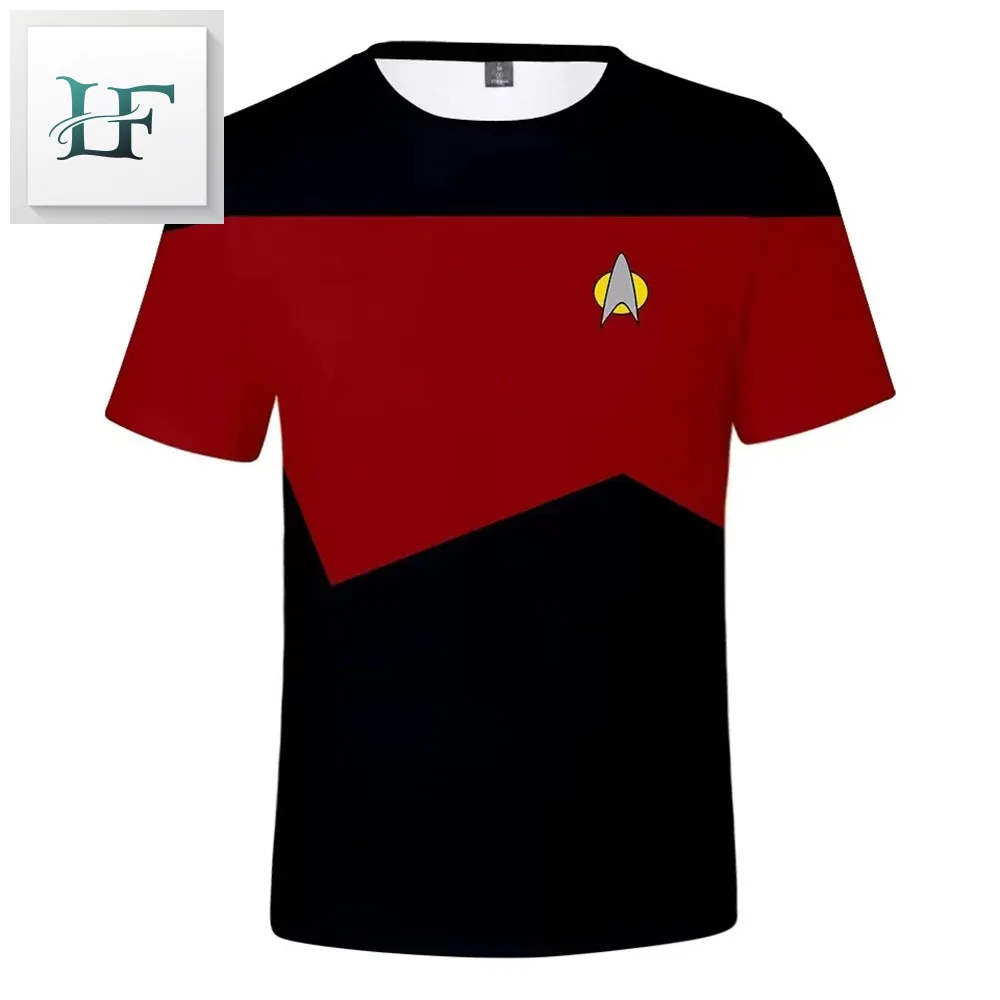 Men and Women Star Trek Sci-Fi T-Shirt Little Rocket 3D Printed Shirt ...