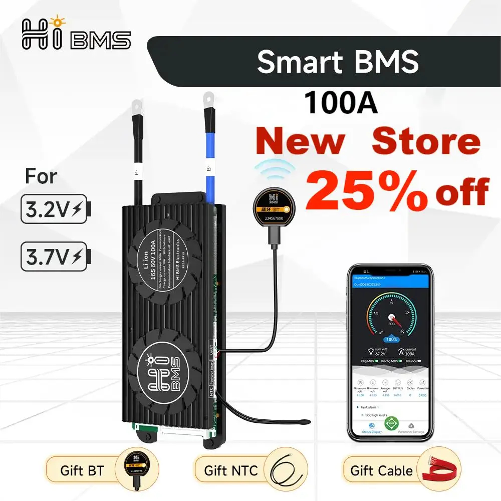 Hi-Smart-sistema-inversor-Solar-BMS-100A-Lifepo4-4S-12V-8S-24V-16S-48V ...
