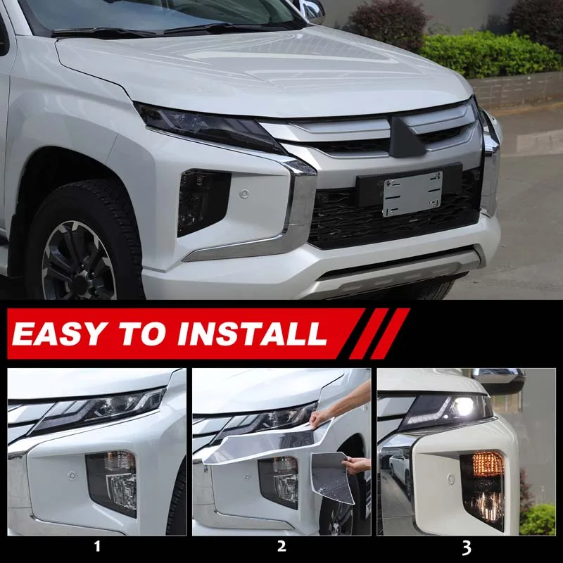 For Mitsubishi L200 2019 2020 2021 2022 2023 Triton Headlight Lamp Film ...