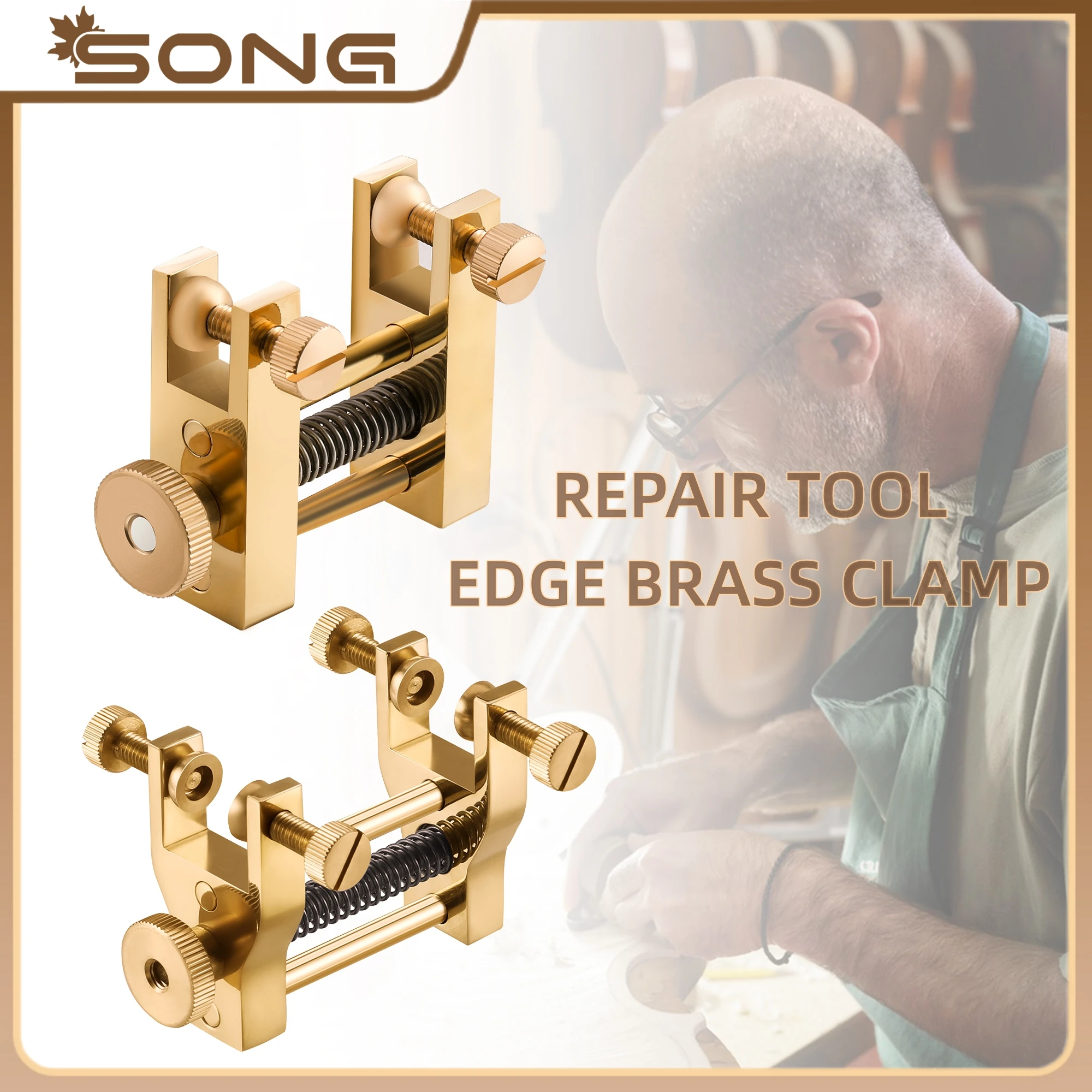 Violin-brass-edge-clamp-Luthier-Fiddle-Cello-Guitar-Edge-Clip-Cracks ...