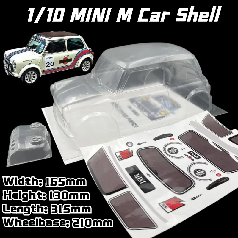1/10 Mini Classic M Auto Shell Pvc Rc Auto Body 210Mm Wielbasis 165Mm ...
