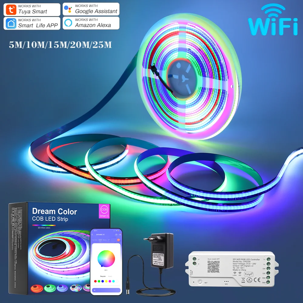1M-25M-Tuya-WiFi-Addressable-LED-Strip-Lights-Kit-WS2811-SPI-RGBIC ...