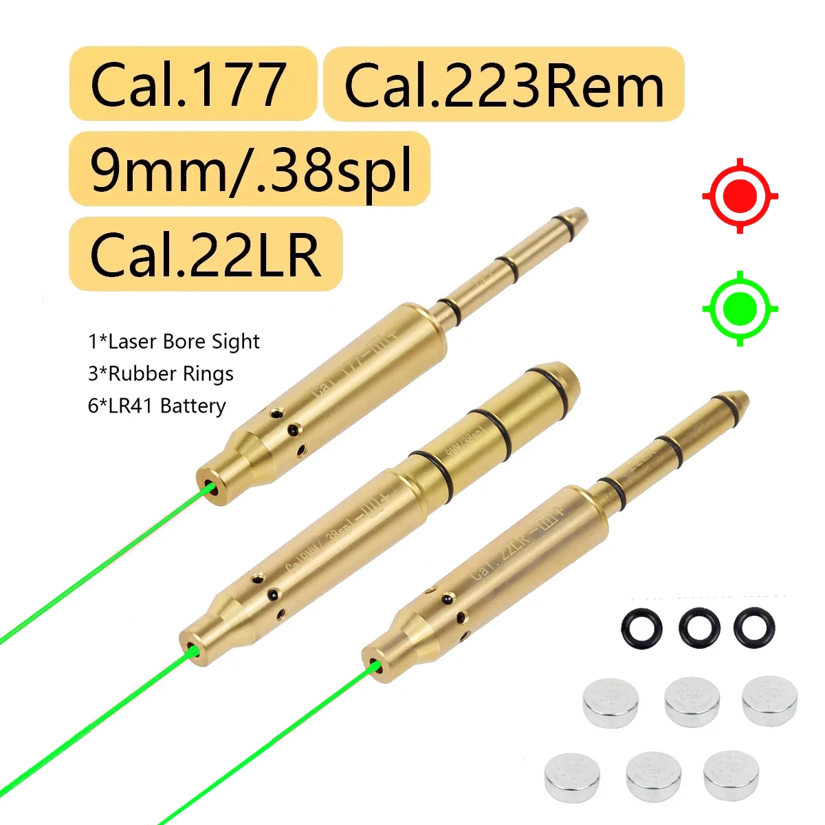 Tactical-Green-Red-Laser-Boresighter-223Rem-9mm-177-22LR-38spl-Cal ...