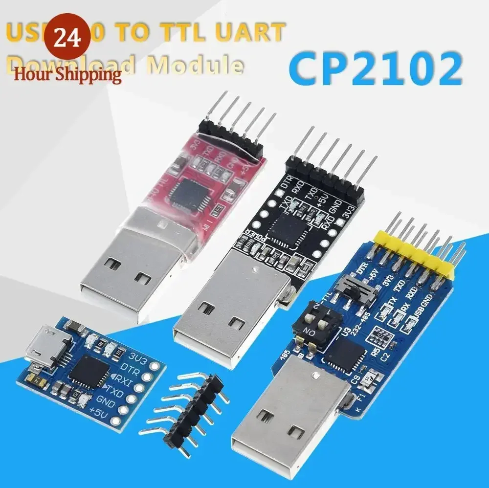 CP2102-USB-2-0-to-UART-TTL-5PIN-Connector-Module-Serial-Converter-STC ...