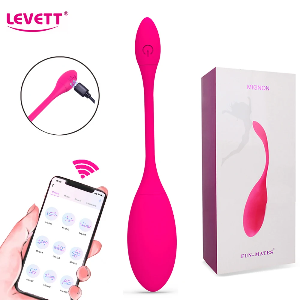 Levett App Control Egg Vibrators G Spot Vagina Vibrating Kegel Balls
