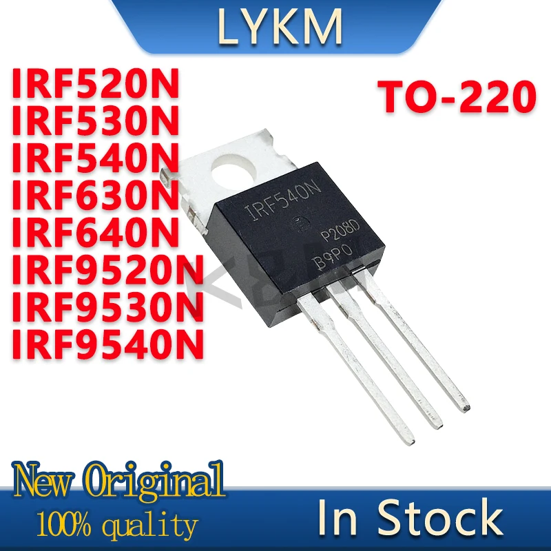 10/PCS New Original IRF520N IRF530N IRF540N IRF630N IRF640N IRF9520N ...