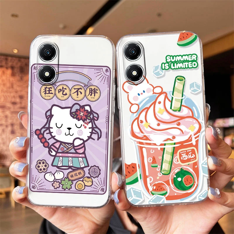 Cartoon-Rabbit-Marble-Dinosaur-Phone-Cases-For-Huawei-Honor-X5-Plus ...