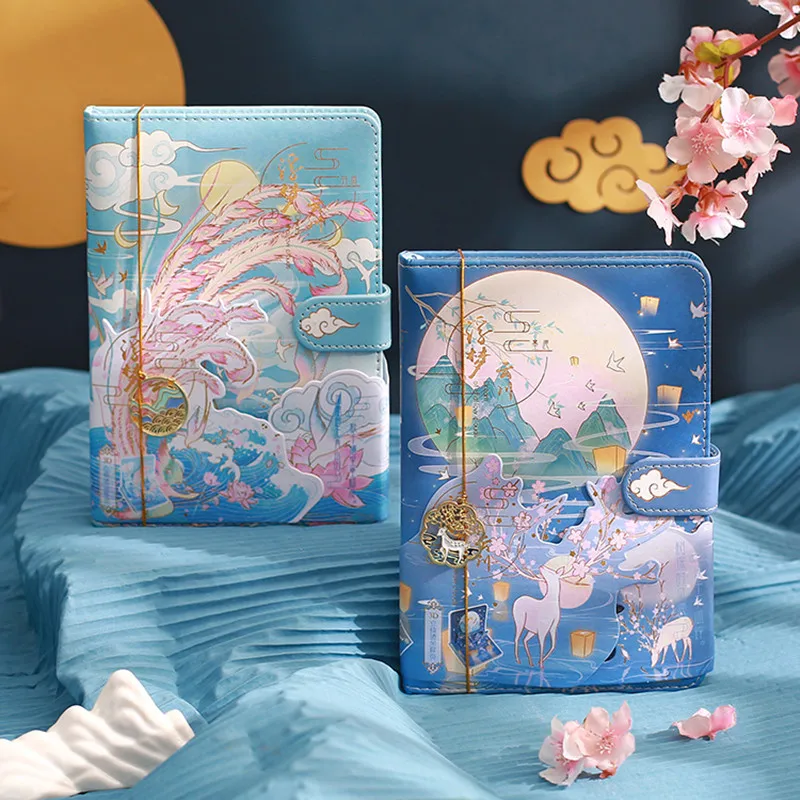 Chinese-Style-Notebook-Colorful-Inside-Page-Diary-Notebook-Girls ...
