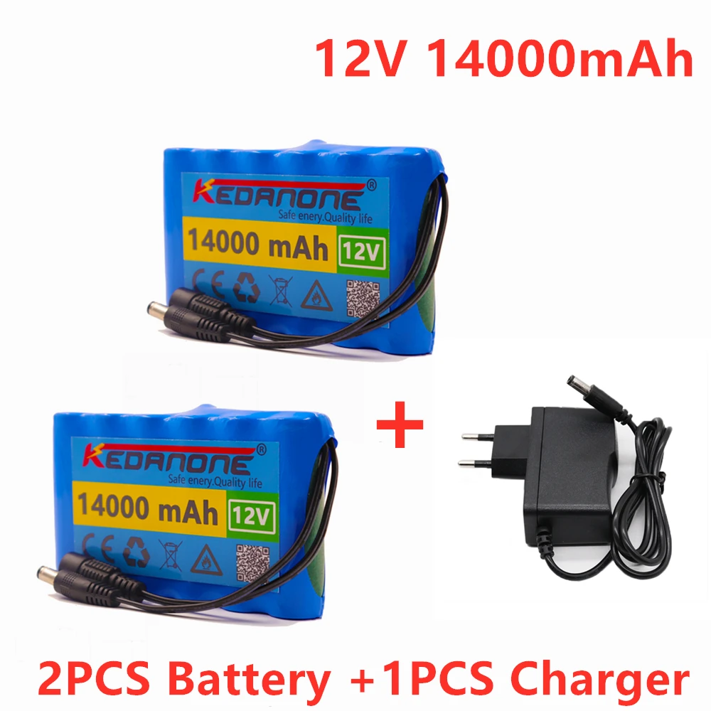 100% Original 12V Battery Pack 14Ah 18650 Rechargeable Lithium Ion ...