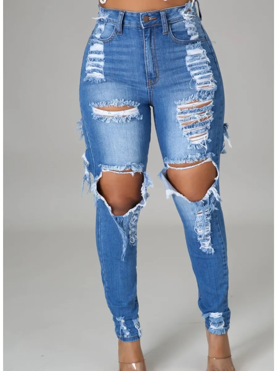 LW-High-waisted-High-Stretchy-Ripped-Jeans-Skinny-High-Waist-Ripped ...