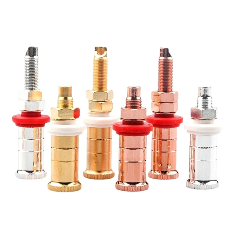 4pcs-Copper-Binding-Post-Sand-plated-Gold-Silver-plated-Red-Copper-Long ...