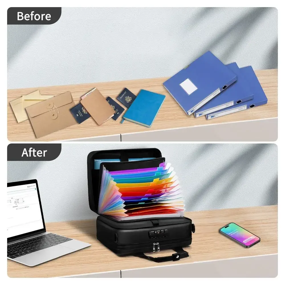 Document-Large-Holder-Capacity-Portable-Proof-Fireproof-Organizer-Fire ...