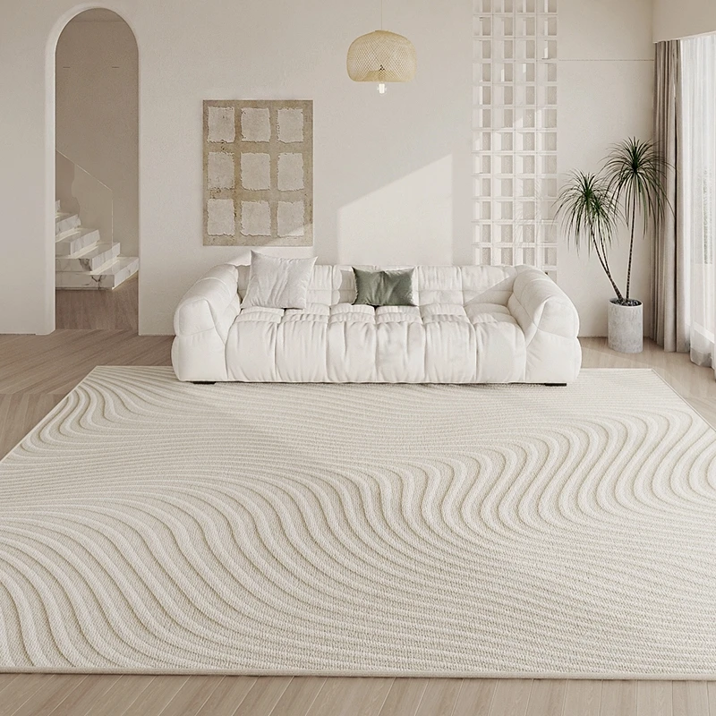 French Cream Style Washable Home Carpet Light Luxury Large Area ...