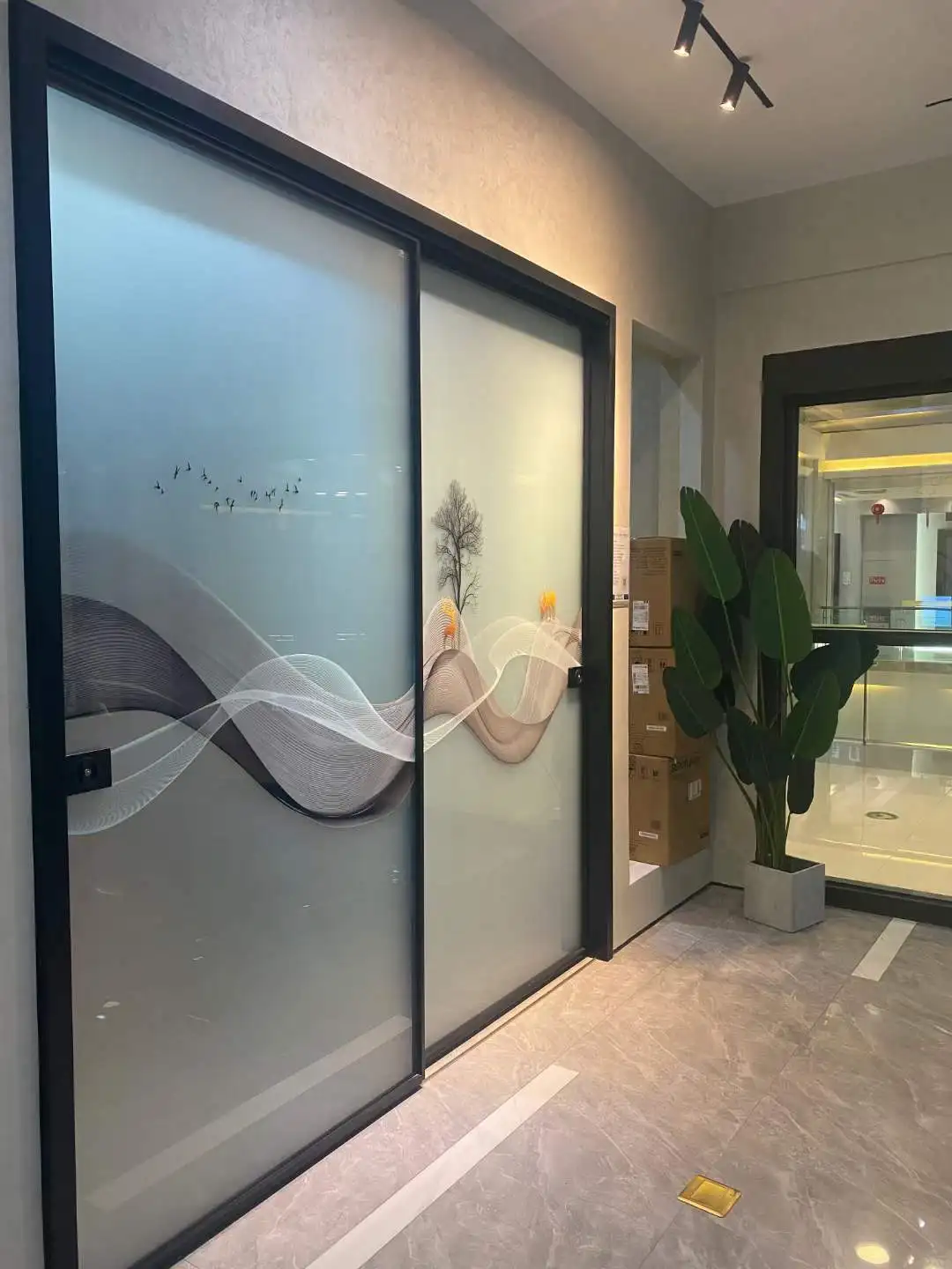 Simple Door Design With Glass