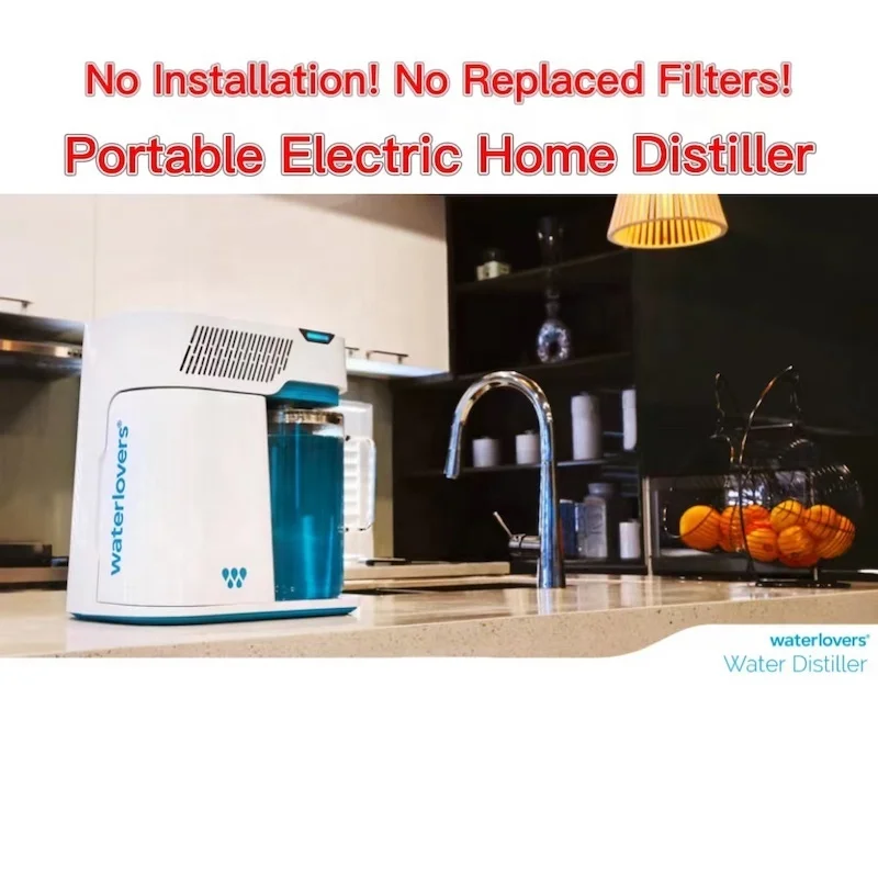 glass simple distillation column distilled water pitcher water boiler ...