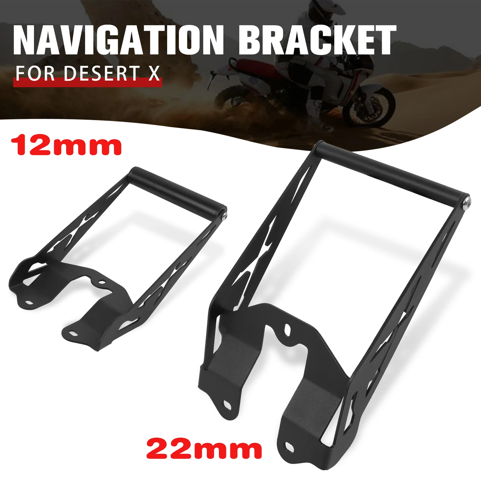 12MM-22MM-GPS-Navigation-Bracket-For-Ducati-Desert-X-DesertX-2022-2024 ...
