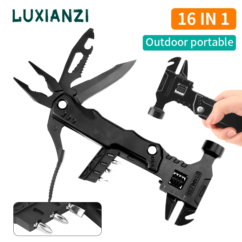 LUXIANZI-Multifunctional-Wrench-Hammer-Portable-Stainless-Steel-Edc ...