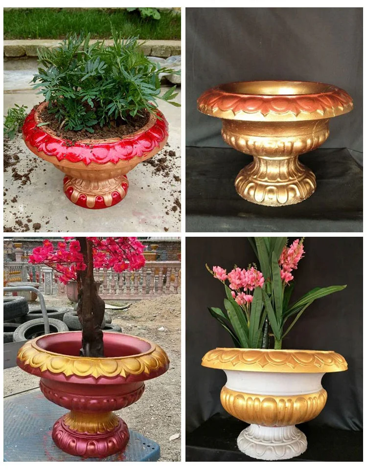 La Mã Châu Âu Làm Vườn Xây Dựng Hoa Xi Măng Khuôn Nhà Làm Vườn Hàng Rào DIY Vòng Vườn Bình Hoa ...