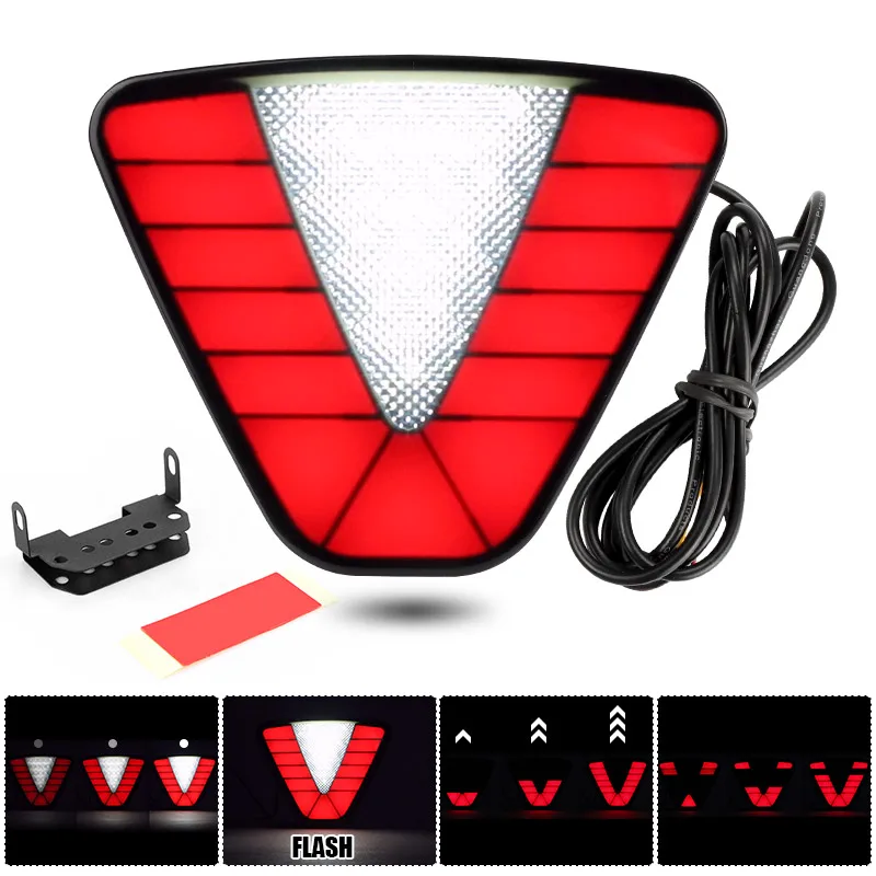 LED-Pilot-Light-Triangle-Tail-Lights-Flash-Brake-Stop-Safety-Lights ...