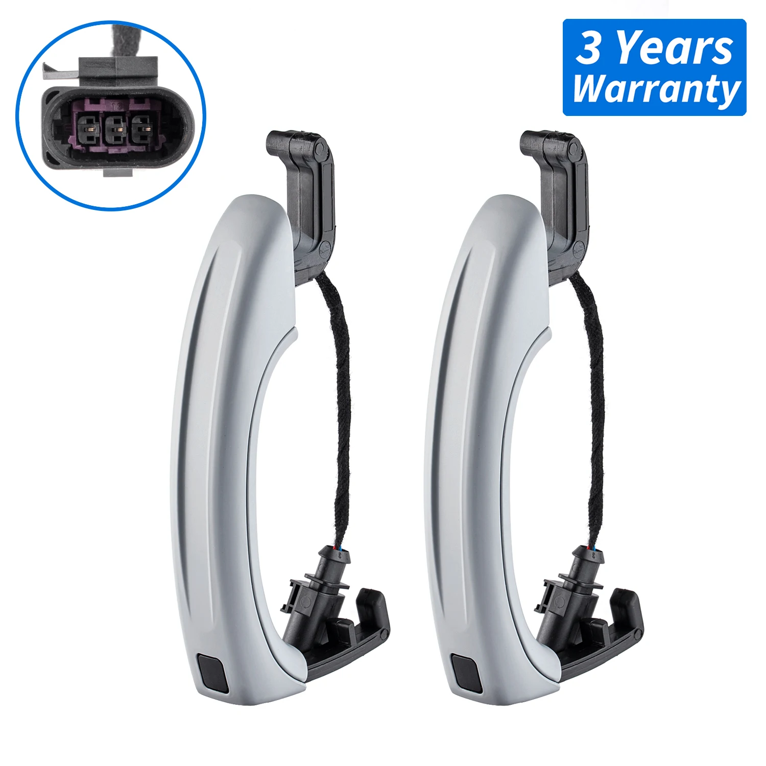 2x-OEM-Exterior-Door-Handle-4L0837205B-4L0837205A-4L0837205BGRU ...