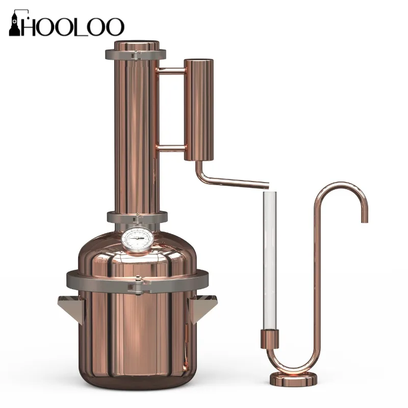 HOOLOO-8L-Copper-Essential-Oil-Distiller-Hydrosol-Still-Home-Distiller-Direct-Fire-Hea-Equipment ...