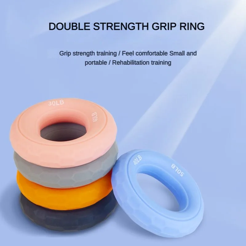 Silicone-Hand-Grip-30-70LB-Double-Force-Gripping-Ring-Carpal-Expander ...