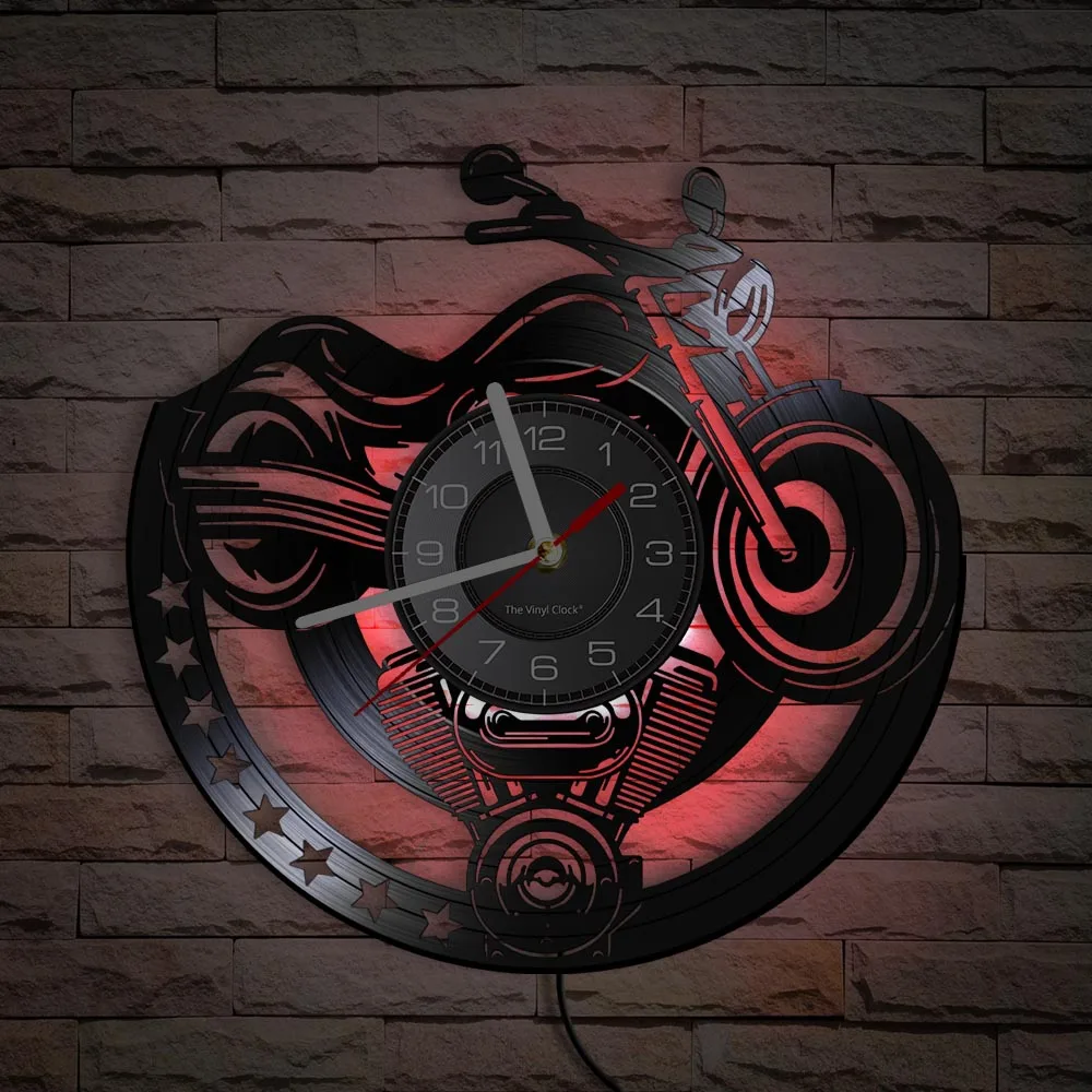 Home & Living 11.8'' Wall Clock Seat Design Vinyl Clock Decal,3D Red ...