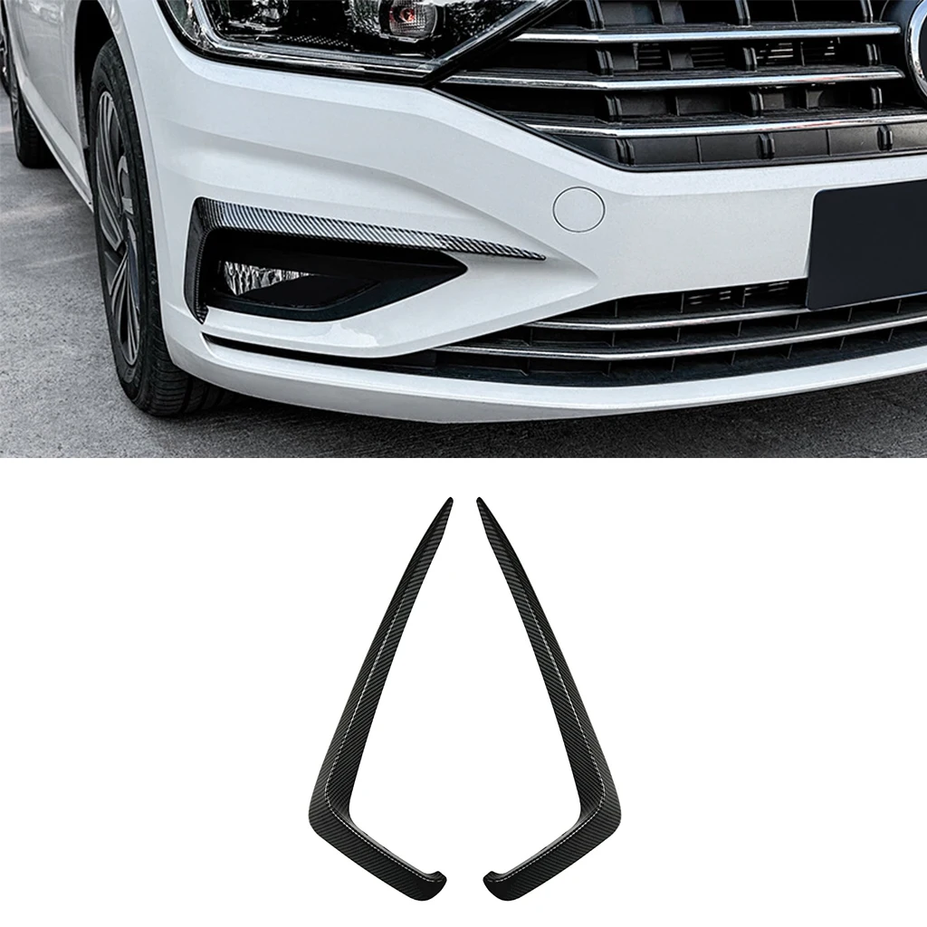 1 Pair Black Front Canards Bumper Spoiler Lip Fog Light Trim Body Kit ...