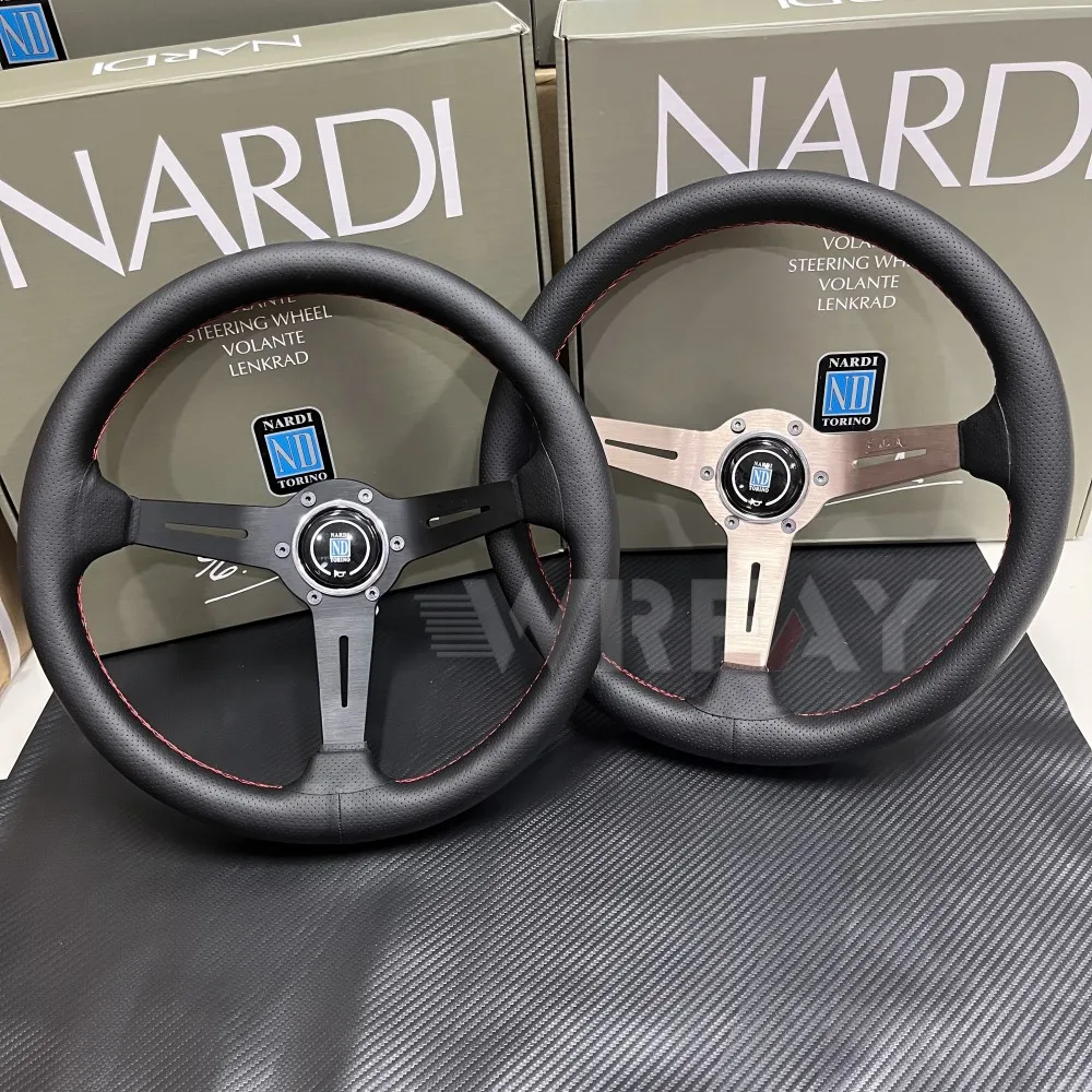 14-inch-Steering-Wheel-Leather-Deep-Horn-Drifting-Steering-Wheel-Drift ...