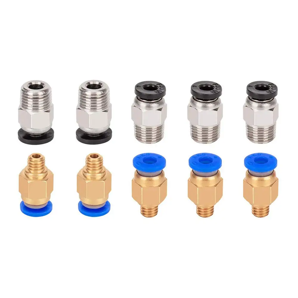 10PCS PC4-M6 M10 Pneumatic Connector Fitting for Creality Ender 3/3 Pro ...